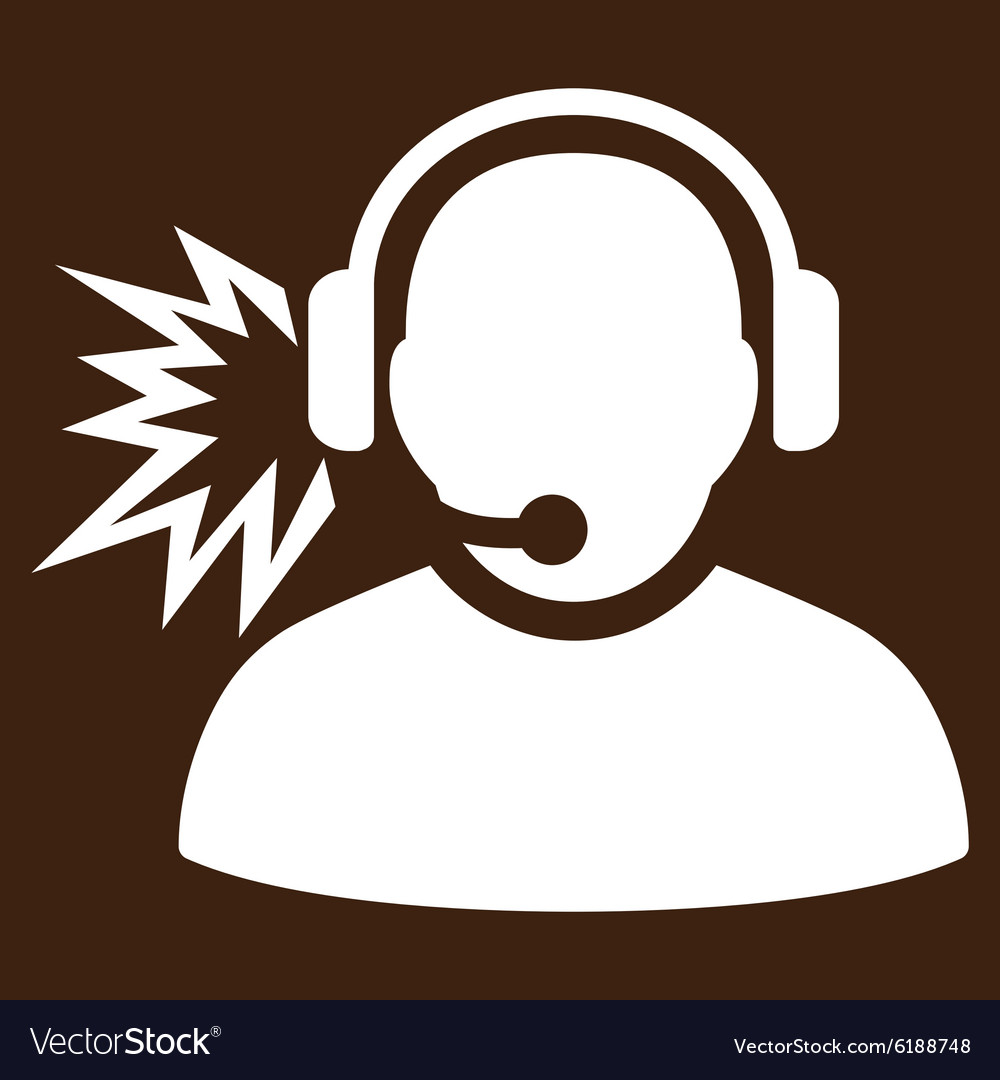Operator message icon Royalty Free Vector Image