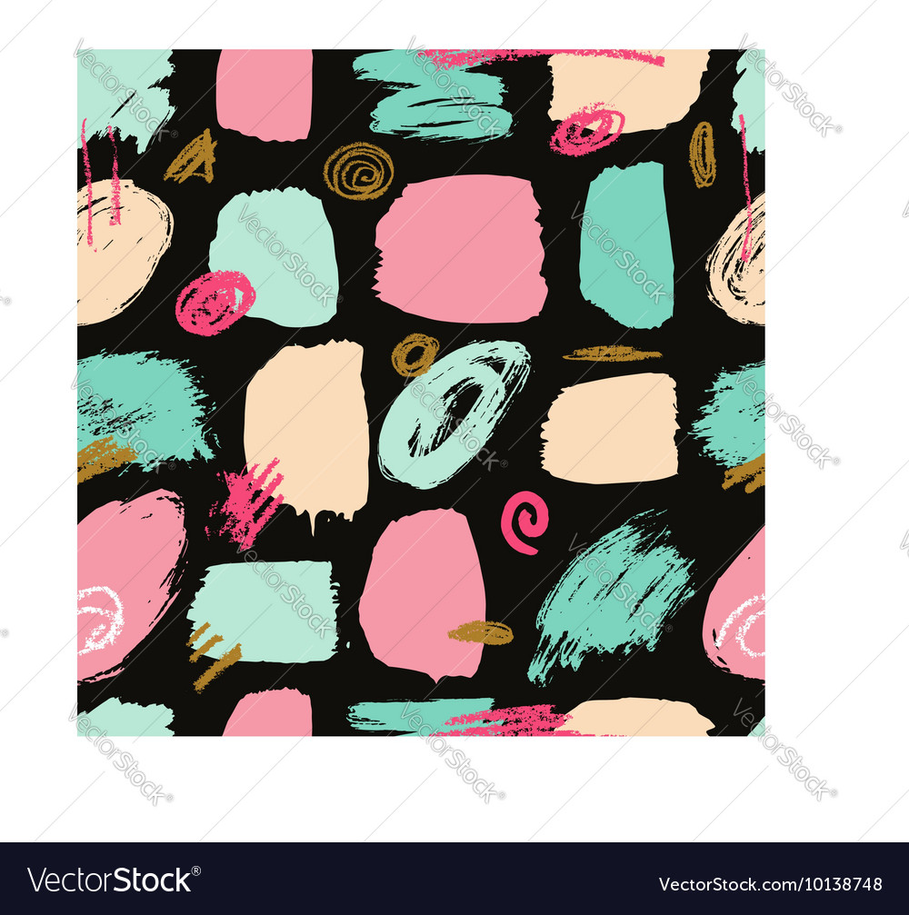 Seamless pattern brush strokes Royalty Free Vector Image