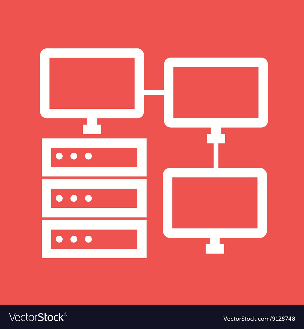 Server connections Royalty Free Vector Image - VectorStock