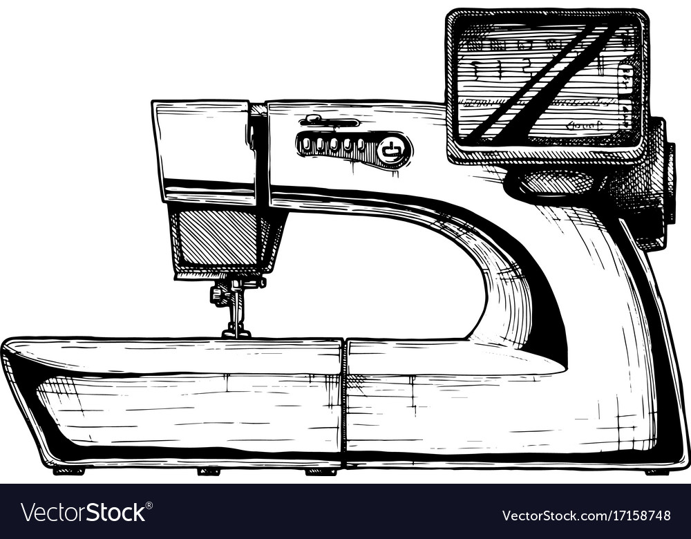Sewing machine Royalty Free Vector Image - VectorStock