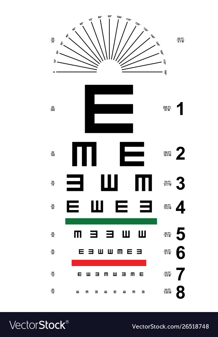Printable Snellen Tumbling E Chart