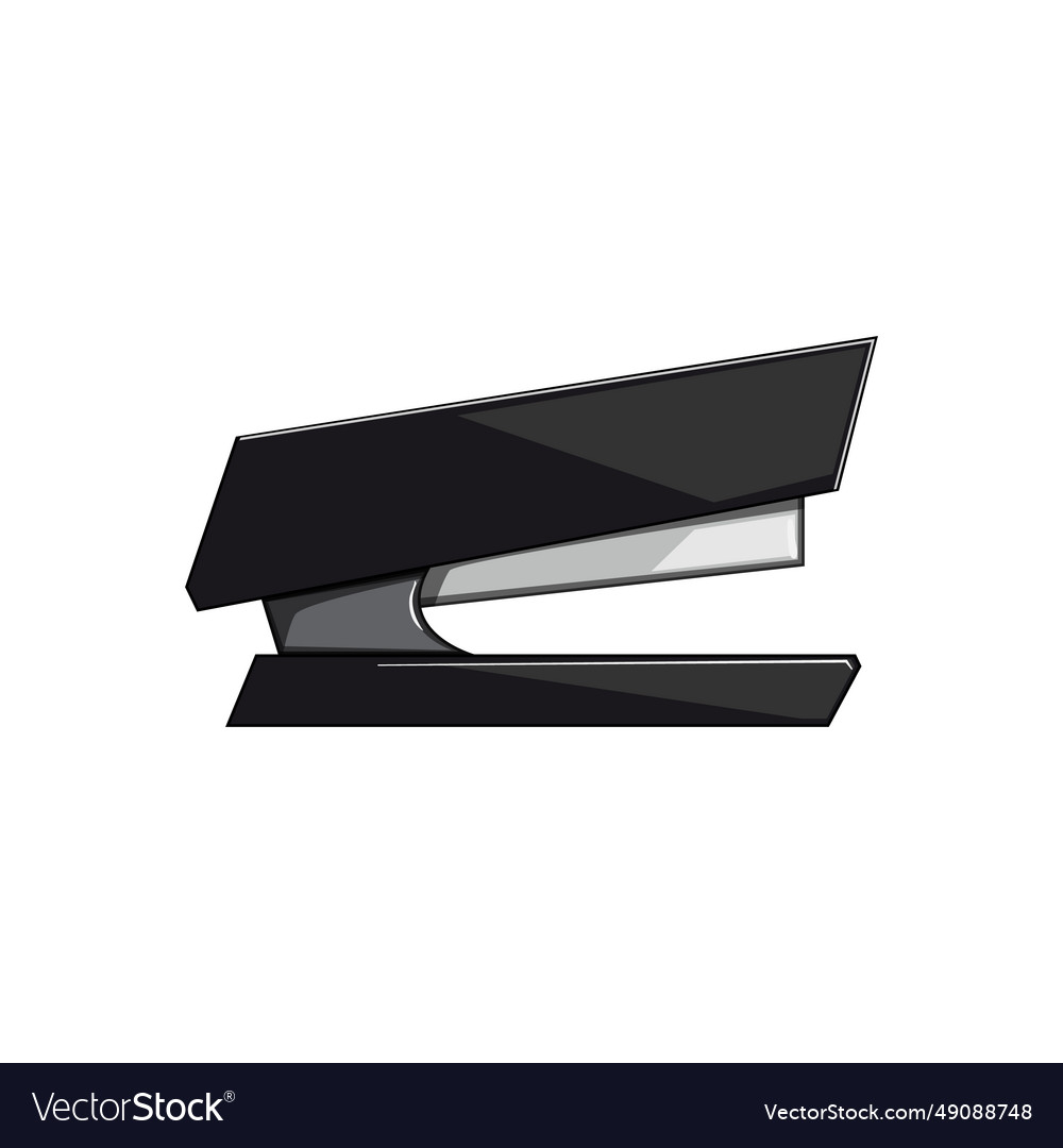 Work stapler cartoon Royalty Free Vector Image