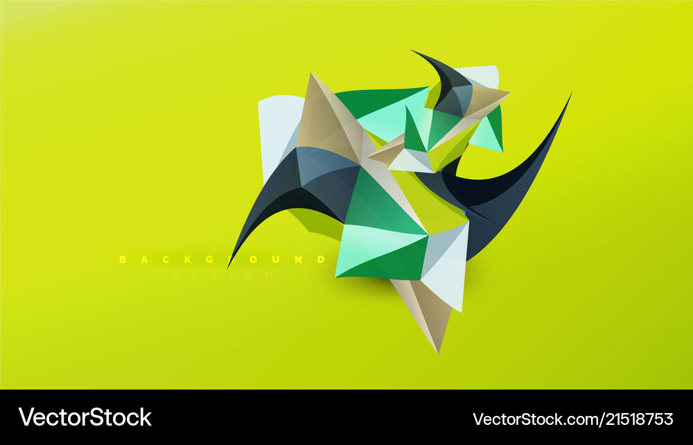 Abstract background - geometric origami style Vector Image