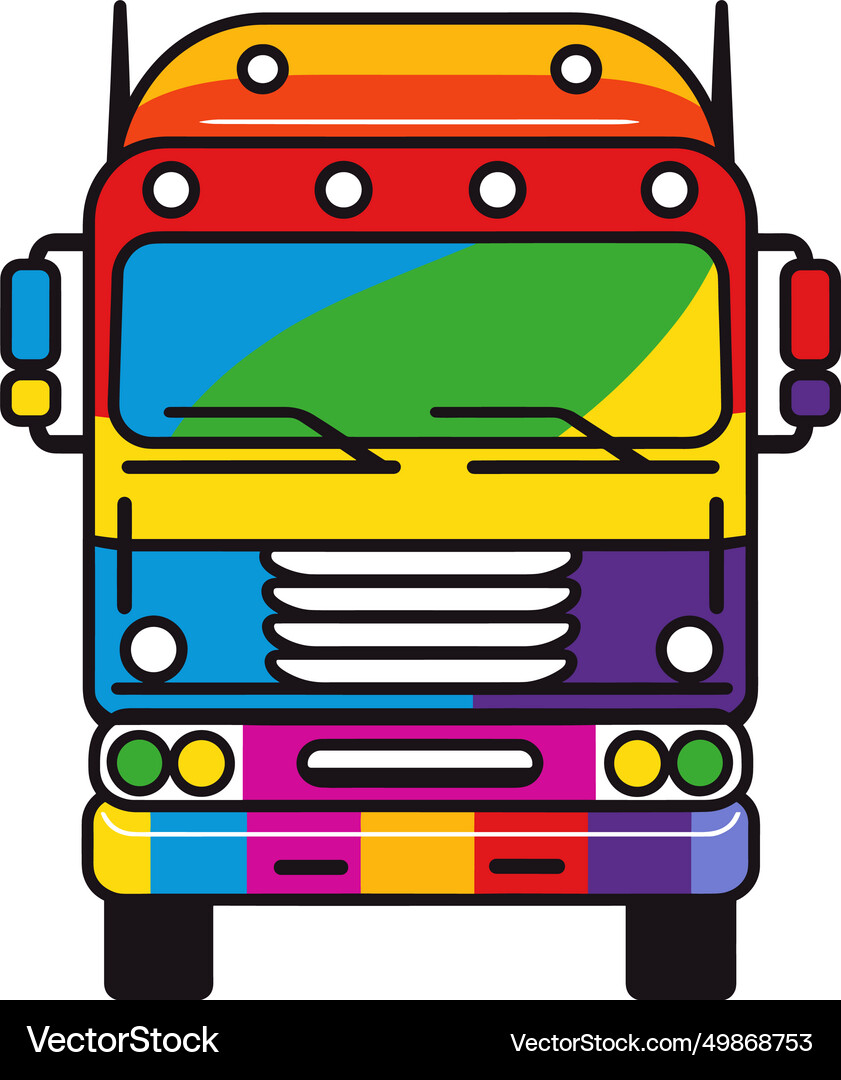 School Bus Front View