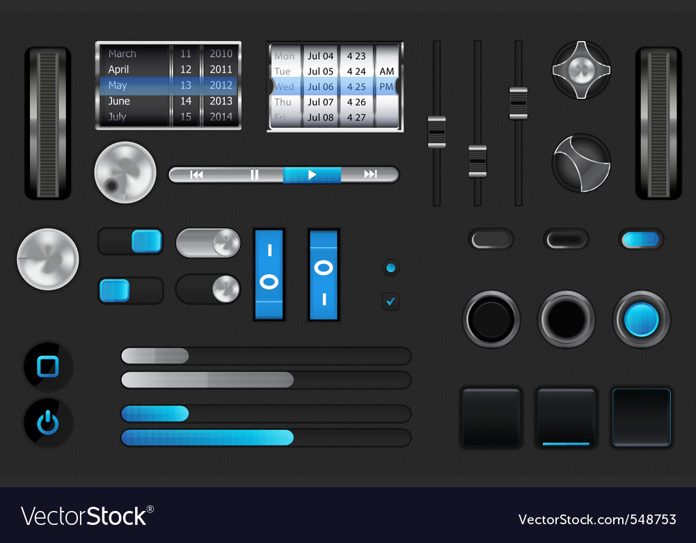 Graphic user interface Royalty Free Vector Image