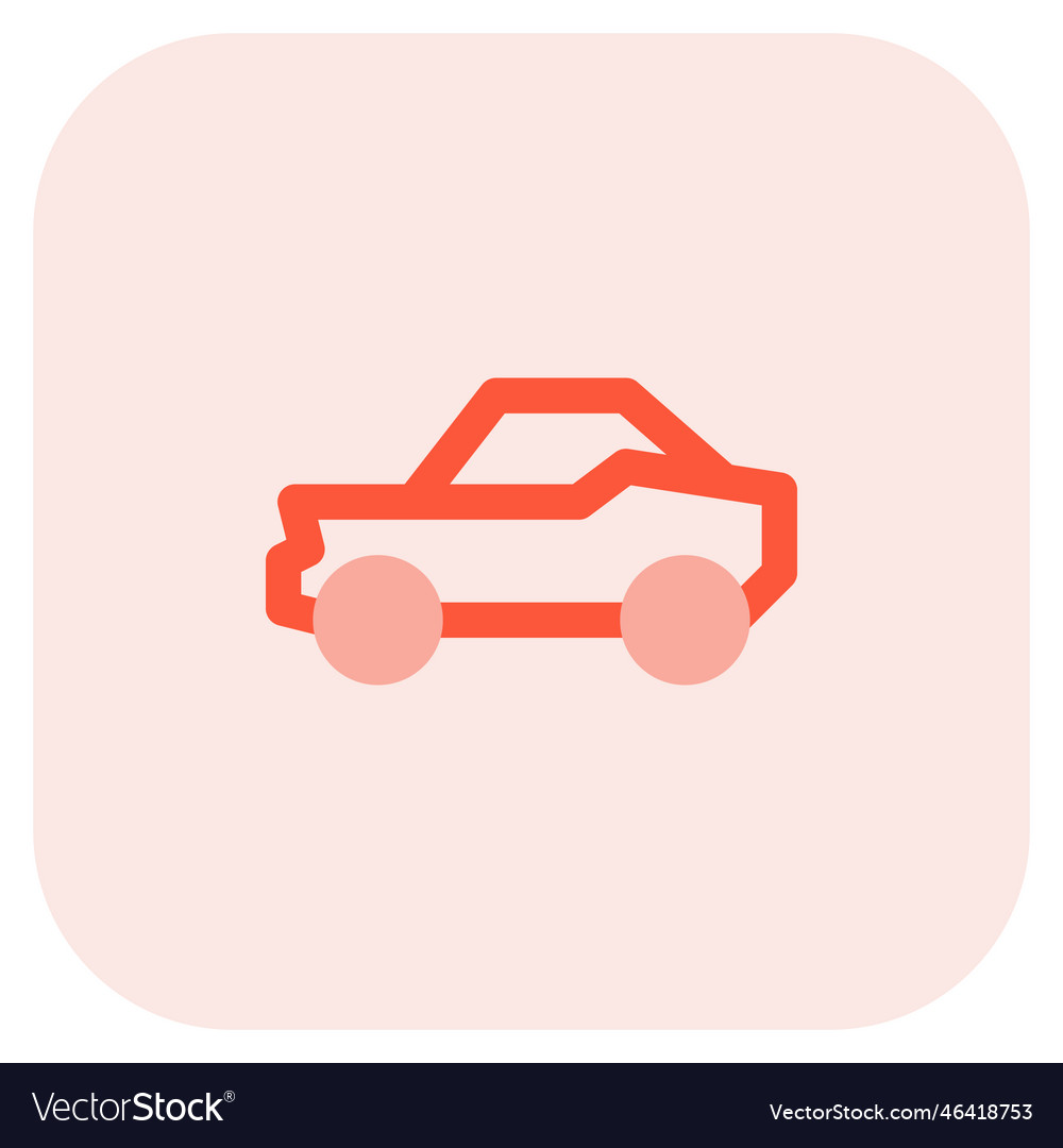 Lightweight two-door body muscle car Royalty Free Vector