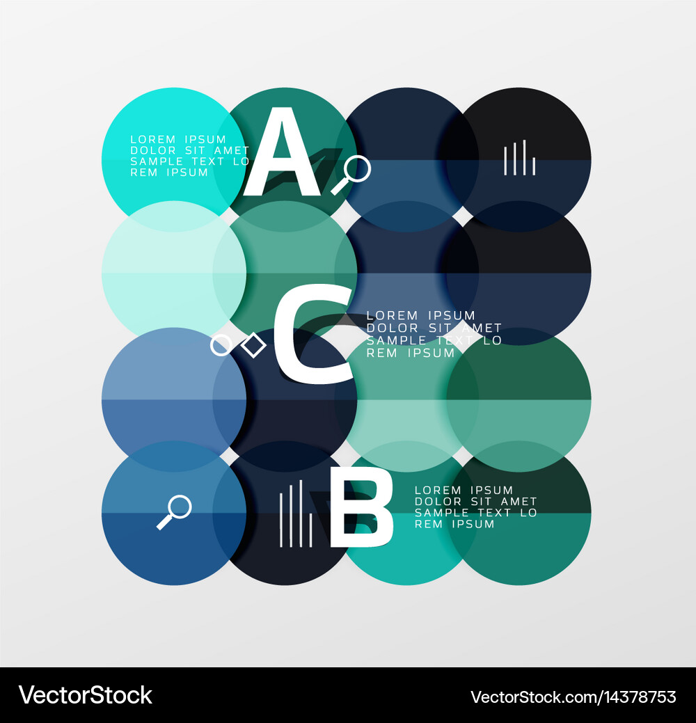 Round modern circle option infographic diagram Vector Image