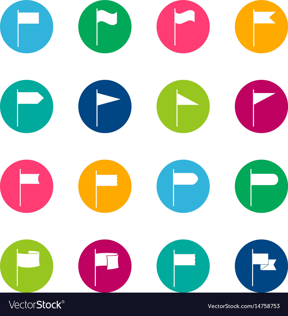 Set of flags Royalty Free Vector Image - VectorStock