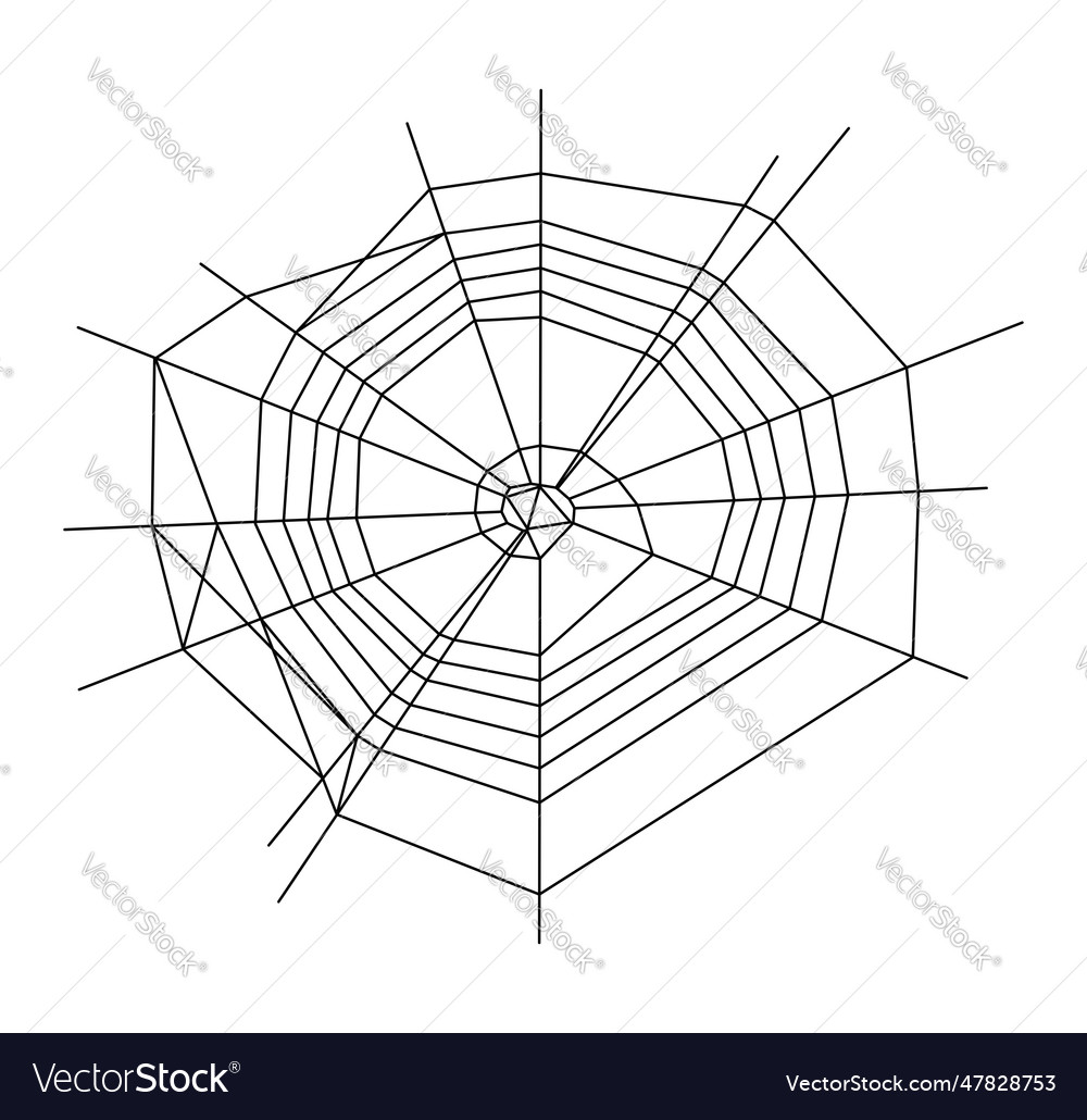Spider web halloween clip art Royalty Free Vector Image