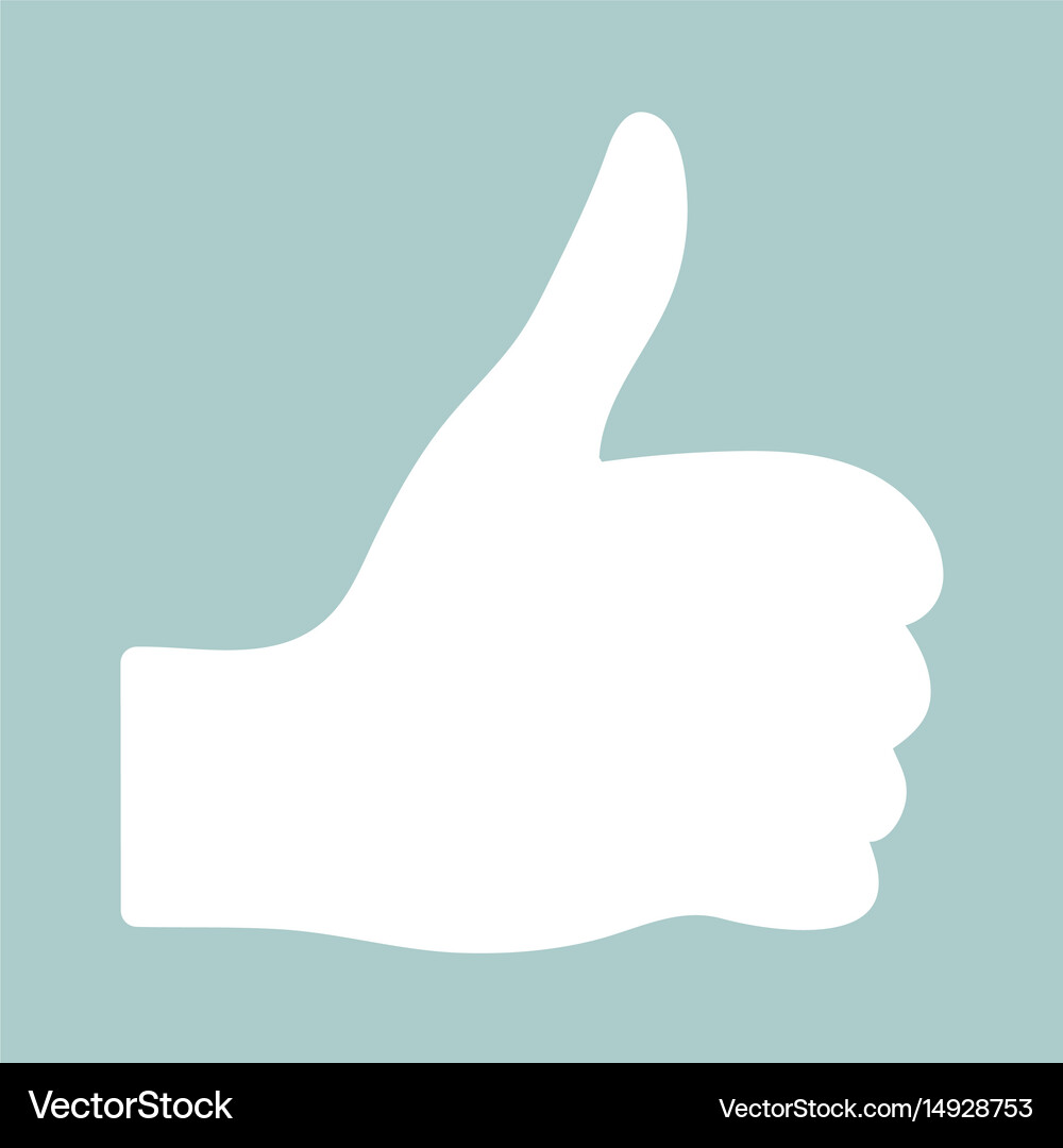 Symbol good white color icon Royalty Free Vector Image