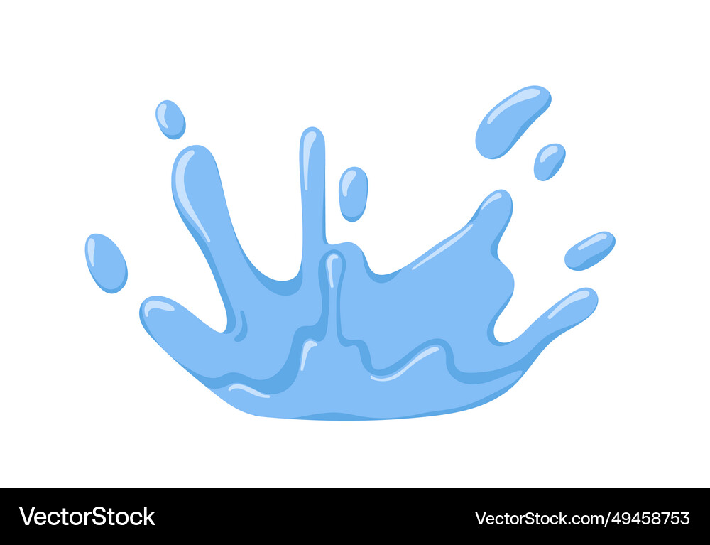 Water splash spay spatter in motion fresh clean Vector Image