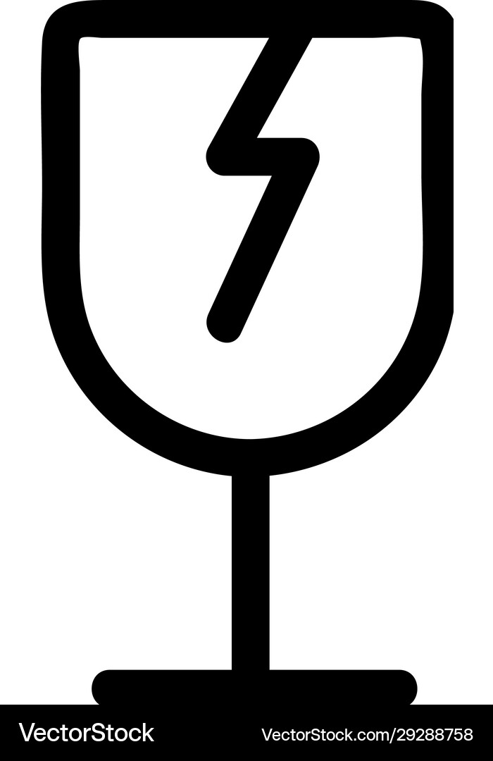 Crack icon isolated contour symbol Royalty Free Vector Image