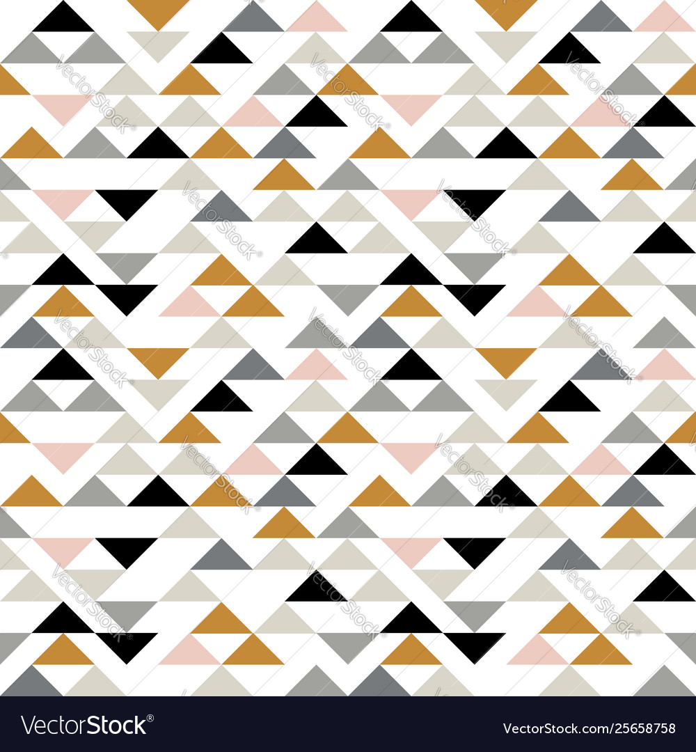 Triangle seamless pattern modern abstract Vector Image