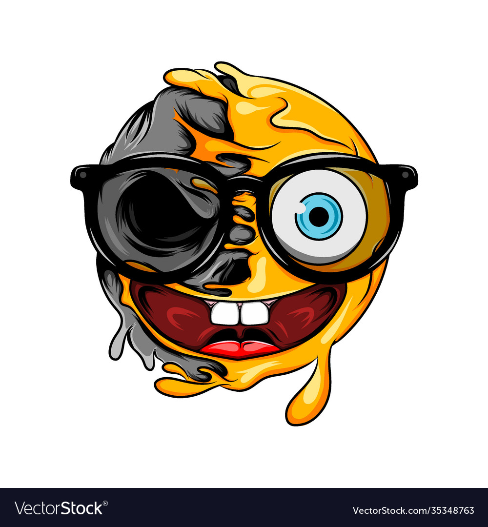 An eyeglasses expression changes Royalty Free Vector Image