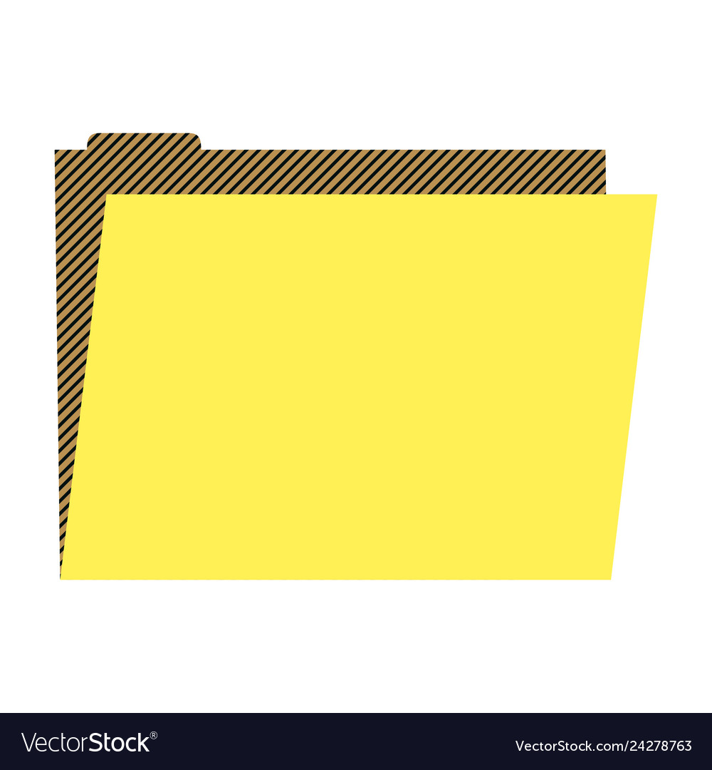 Folder file office data information Royalty Free Vector