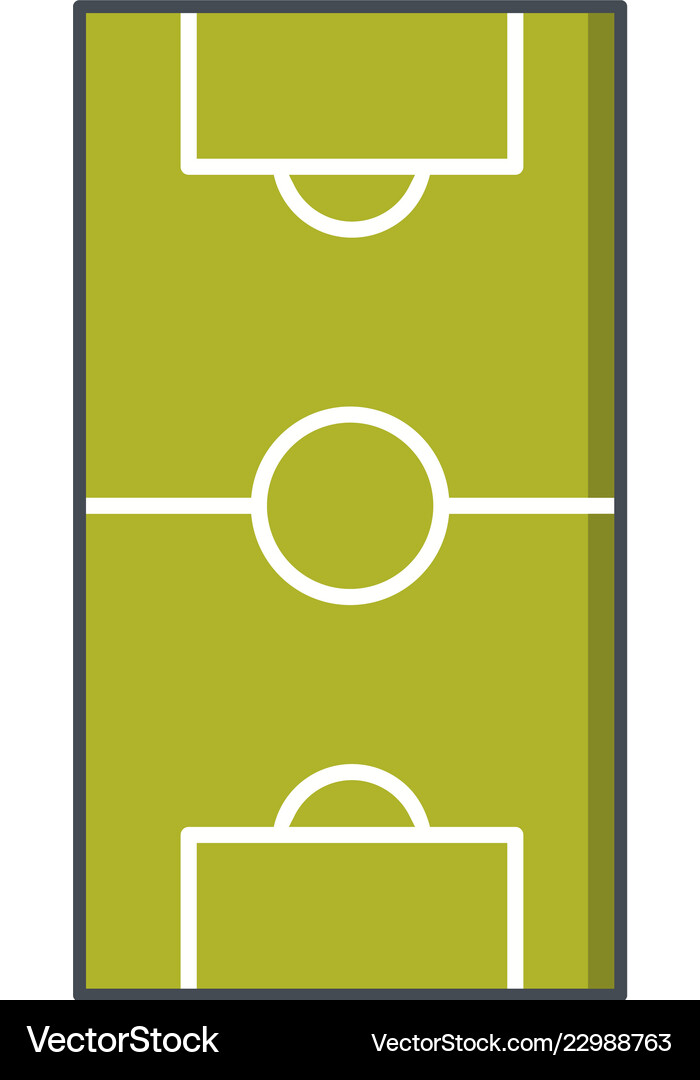 Football field icon Royalty Free Vector Image - VectorStock