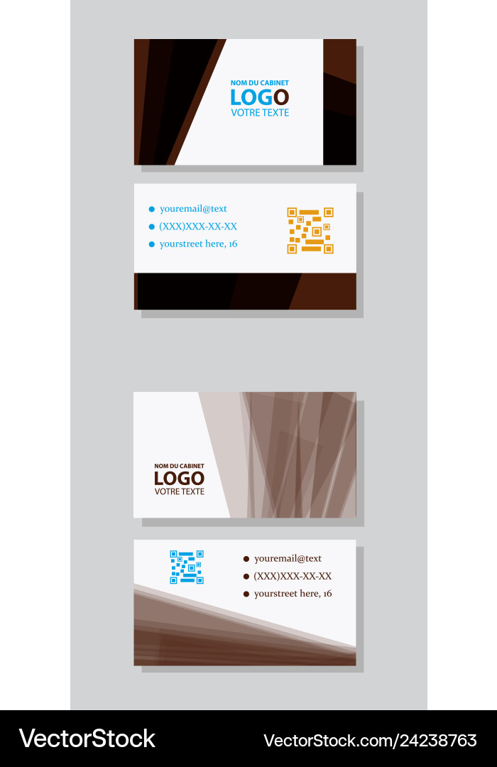 Simple business card with logo or icon Royalty Free Vector