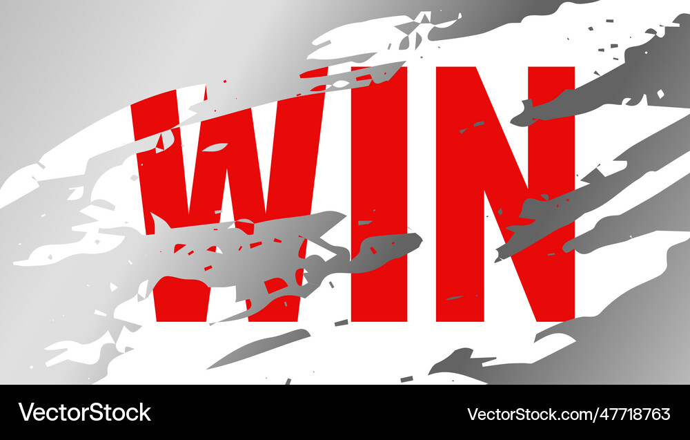 Win lottery ticket with erased silver metallic Vector Image