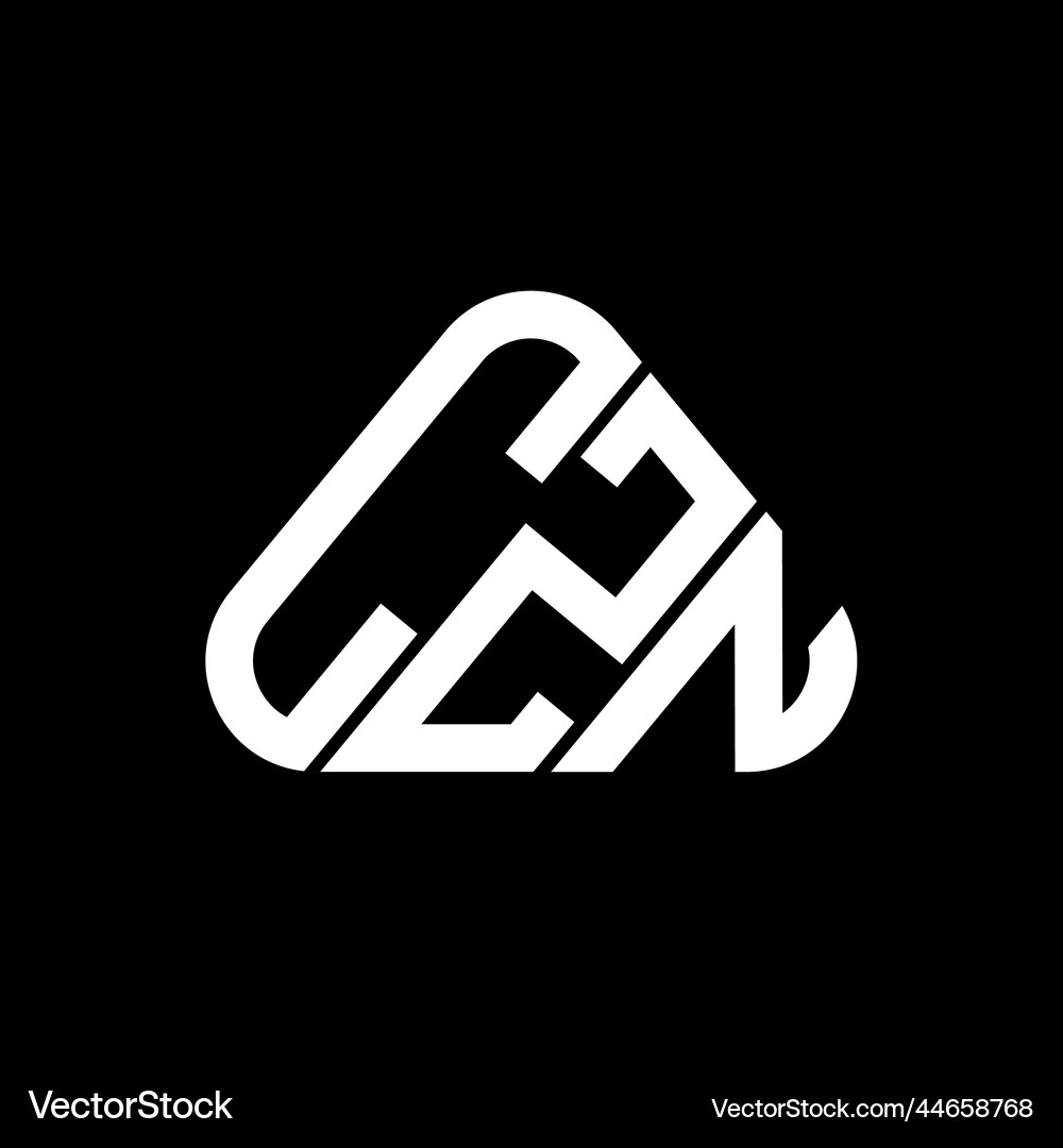 Czn letter logo creative design with graphic czn Vector Image