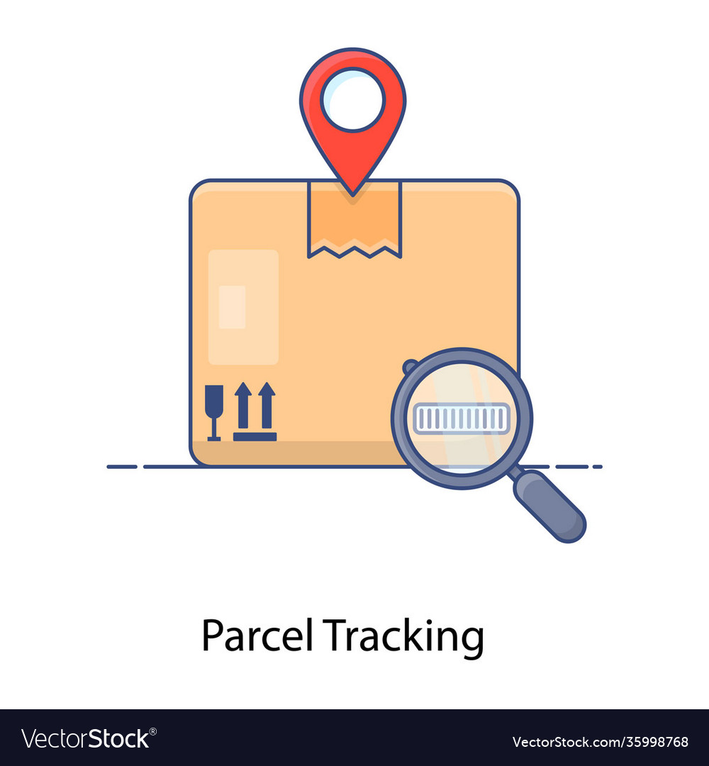 Parcel tracking Royalty Free Vector Image - VectorStock
