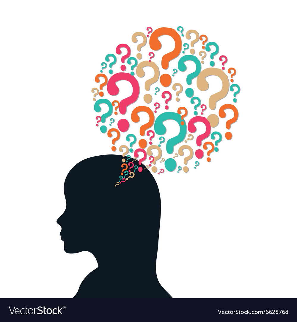 Question mark and solutions Royalty Free Vector Image