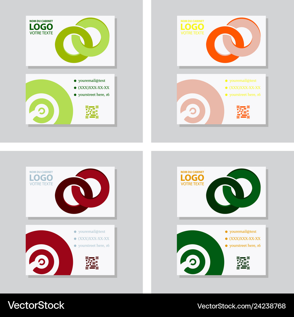 Simple business card with logo or icon Royalty Free Vector