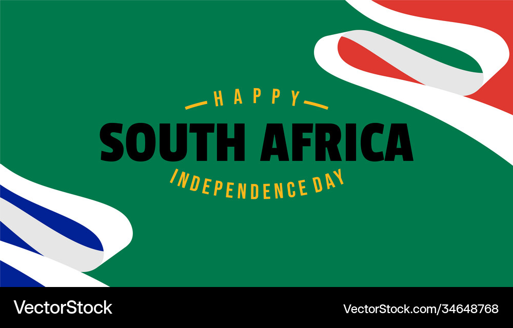 South africa independence day Royalty Free Vector Image