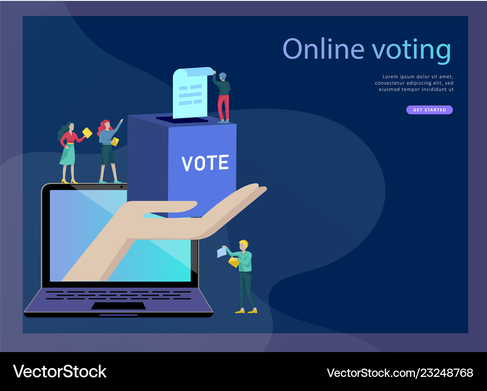Voting and election concept pre-election campaign Vector Image