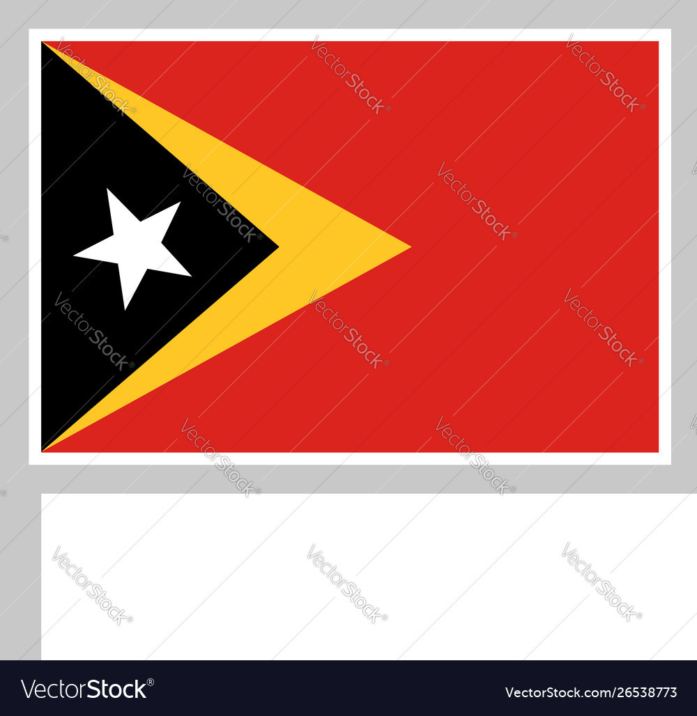 Flag on flagpole rectangular shape icon white Vector Image