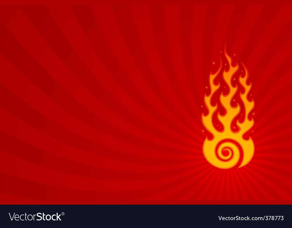 Hypnotic flame Royalty Free Vector Image - VectorStock