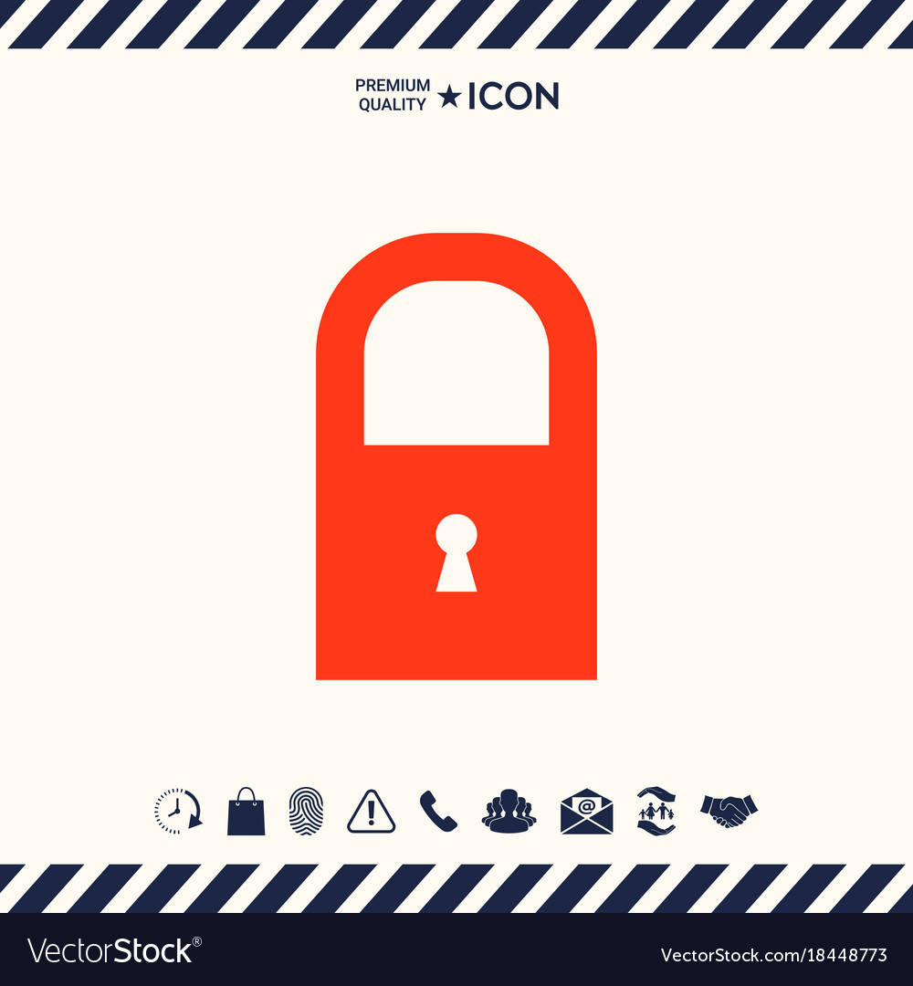 Lock icon Royalty Free Vector Image - VectorStock