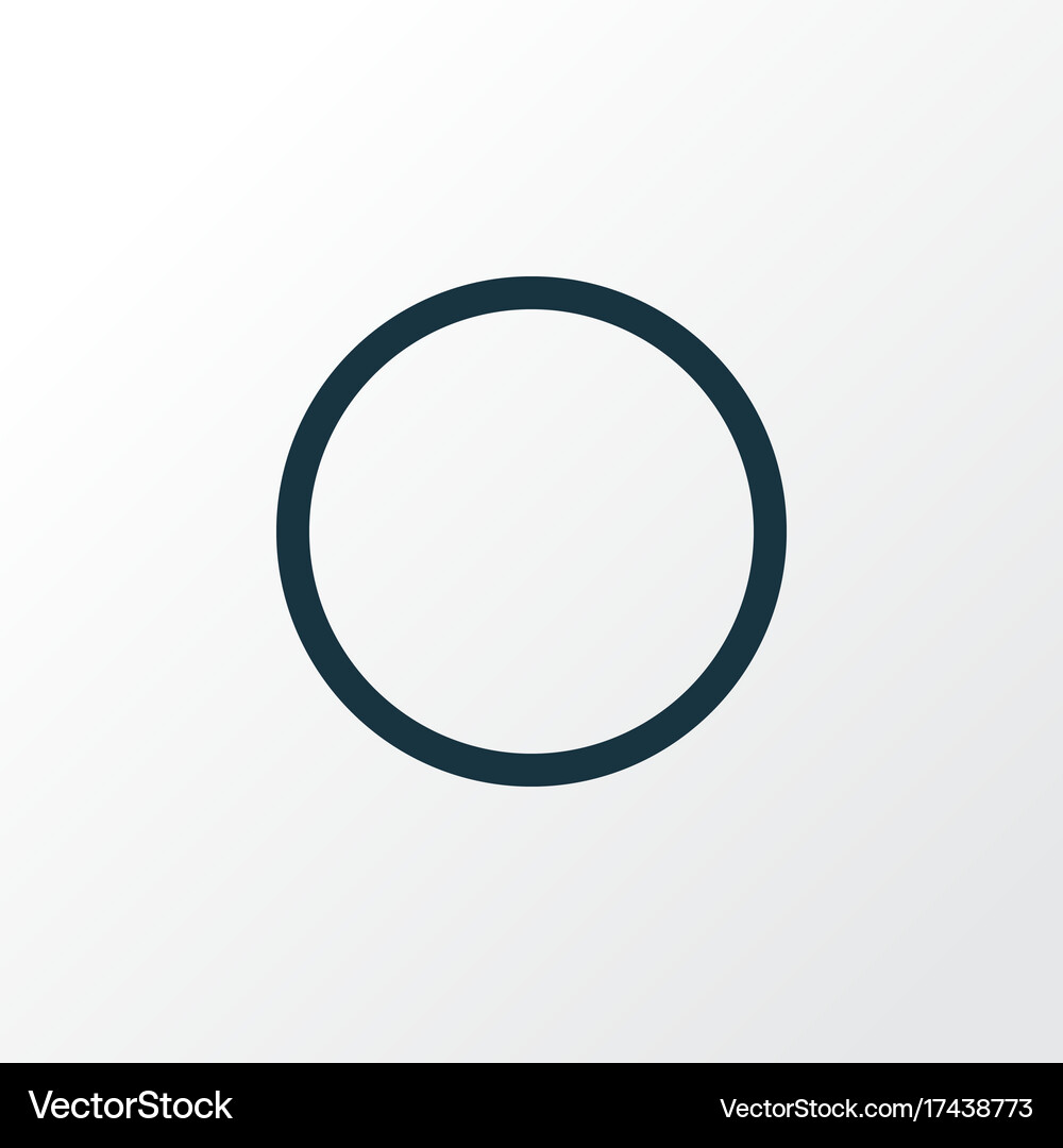 Record outline symbol premium quality isolated Vector Image