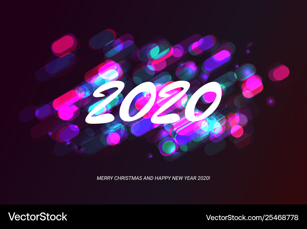2020 happy new year background Royalty Free Vector Image