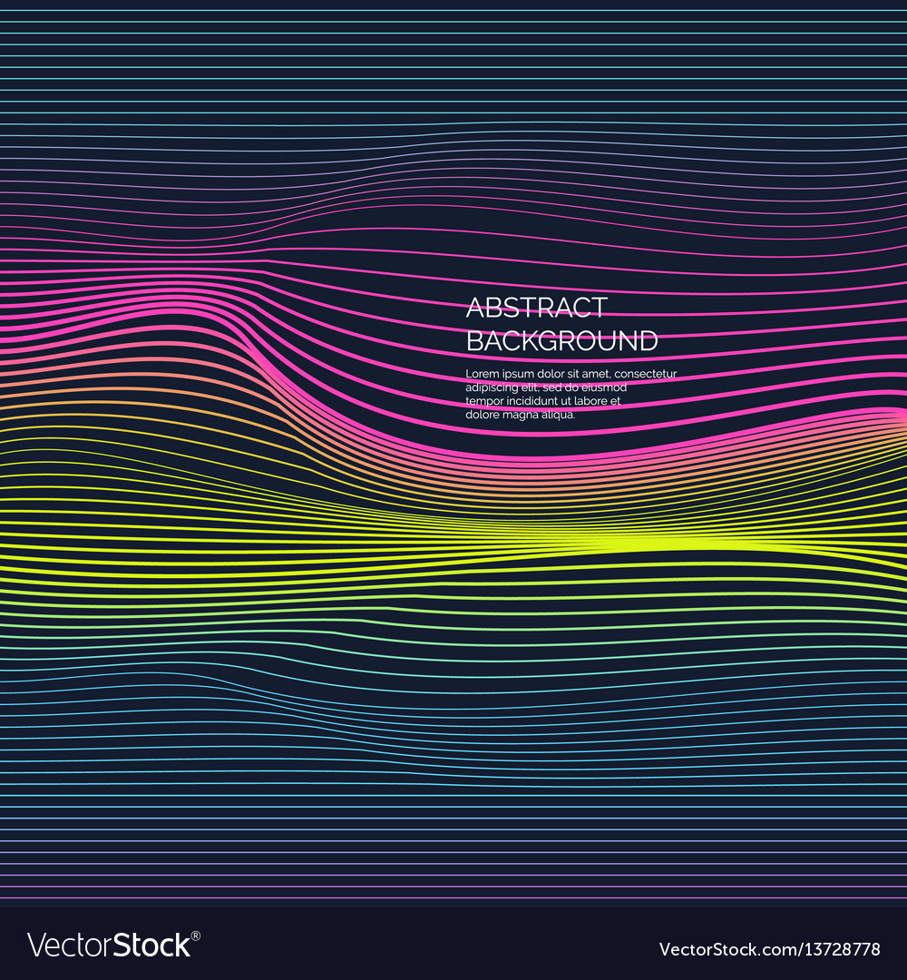 Abstract background with a dynamic waves Vector Image