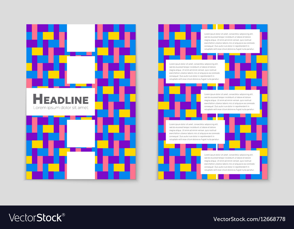 Abstract layout background set for art Royalty Free Vector