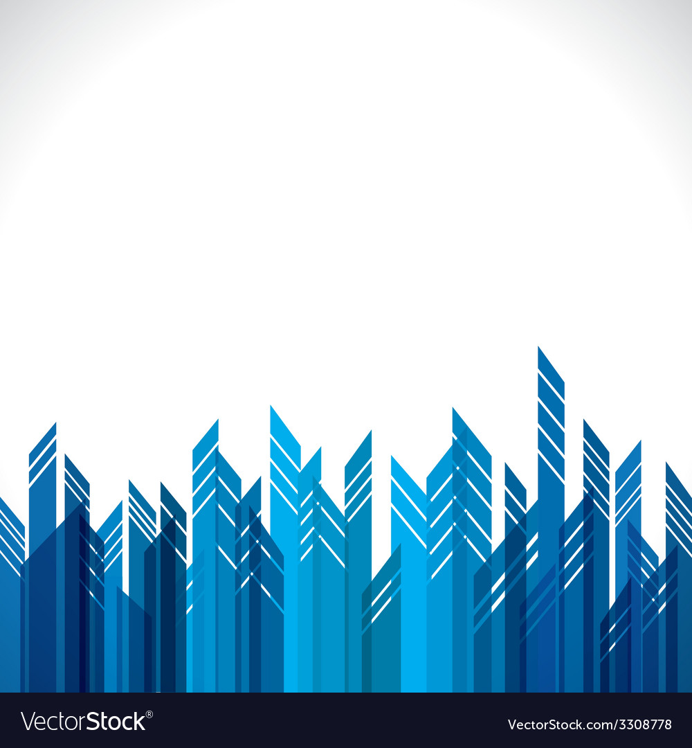 Blue building stock background Royalty Free Vector Image