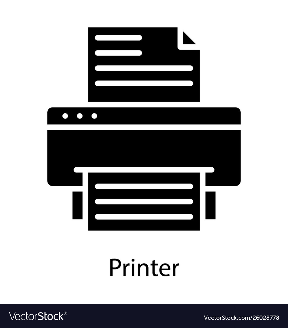 Printing machine Royalty Free Vector Image - VectorStock