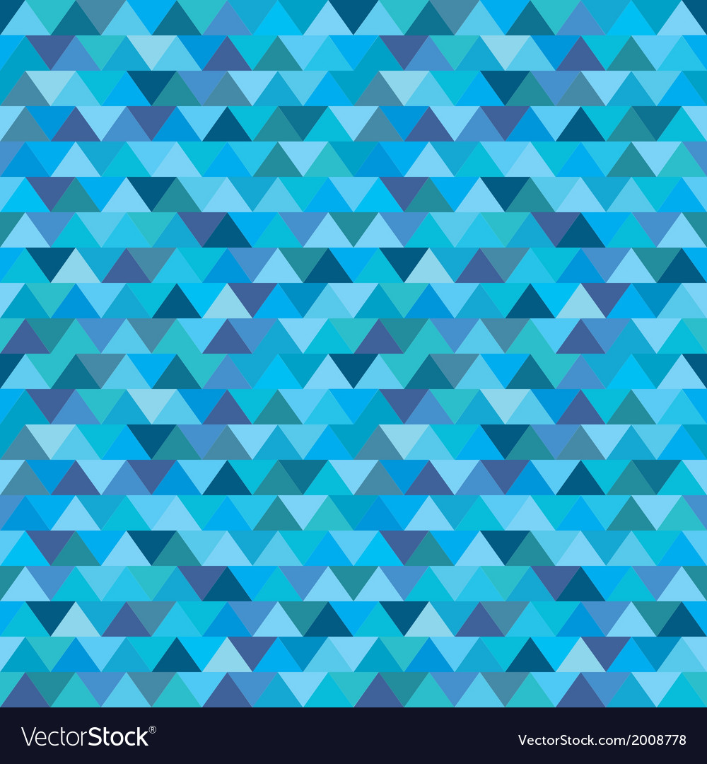 Seamless blue zig zag triangle pattern Royalty Free Vector