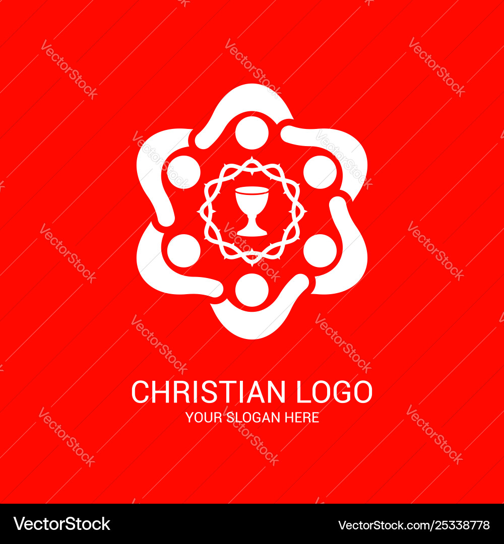 Unity believers in jesus christ Royalty Free Vector Image