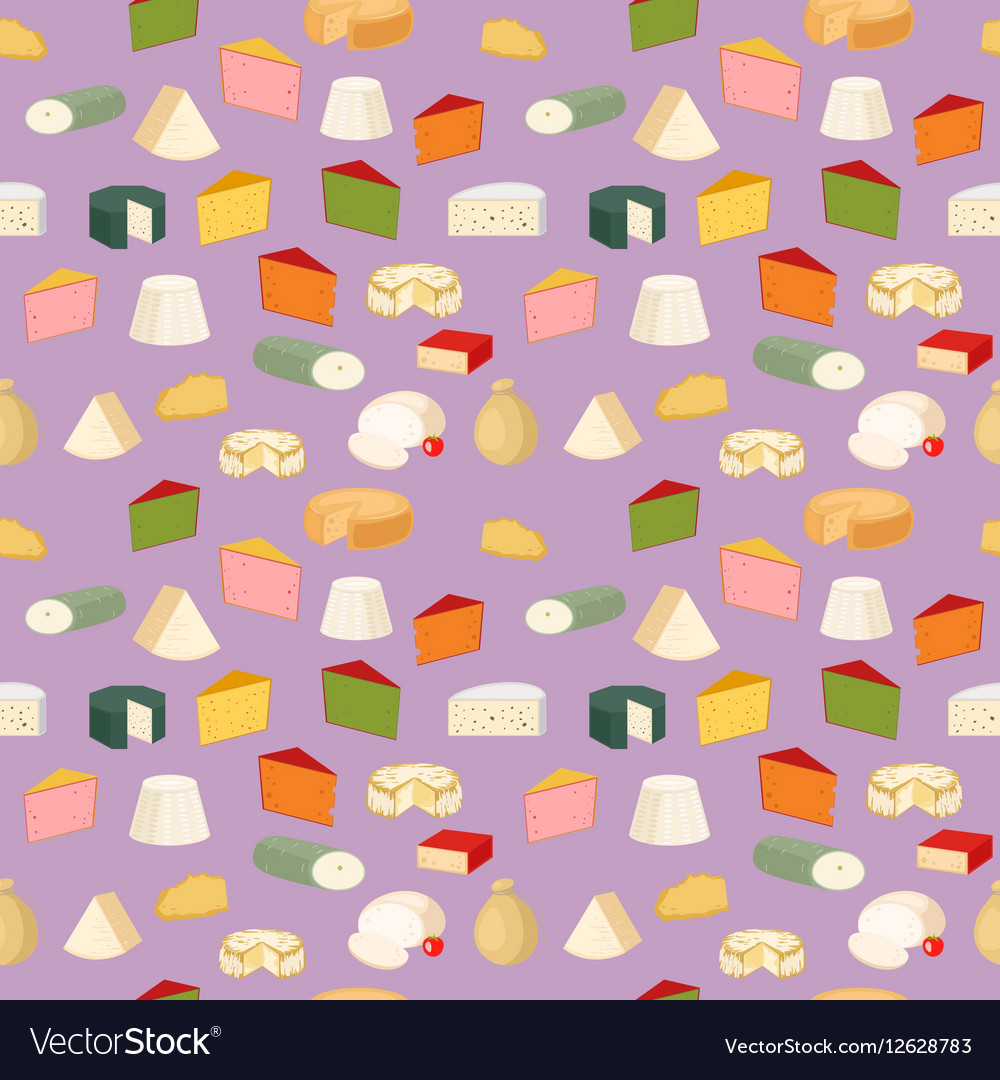 Cheese pattern Royalty Free Vector Image - VectorStock