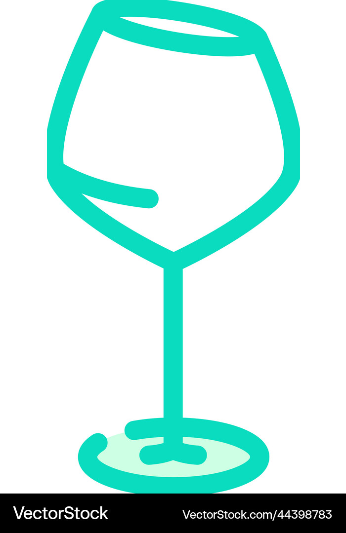 Liquid wine glass color icon Royalty Free Vector Image