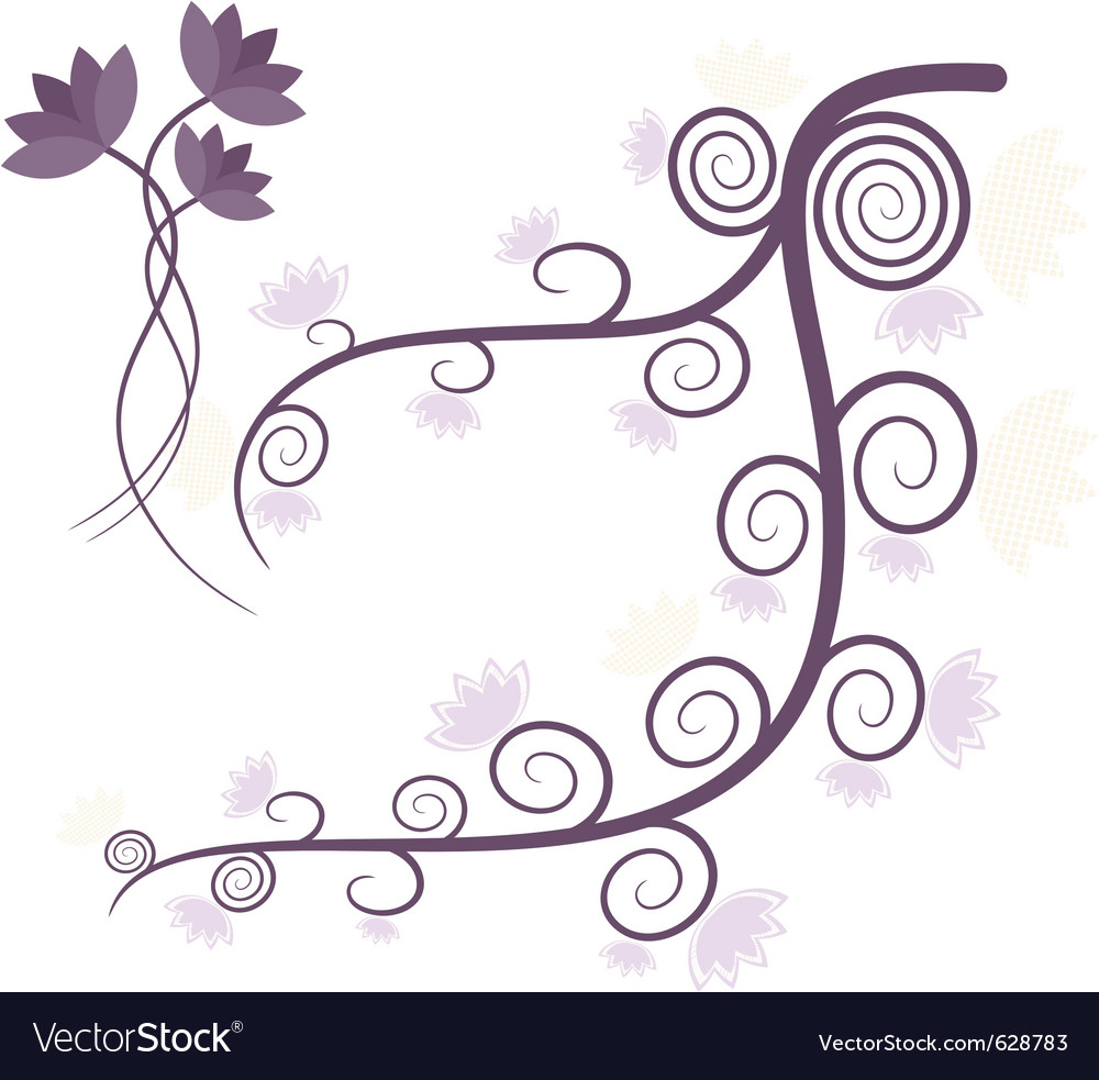 Purple tree Royalty Free Vector Image - VectorStock