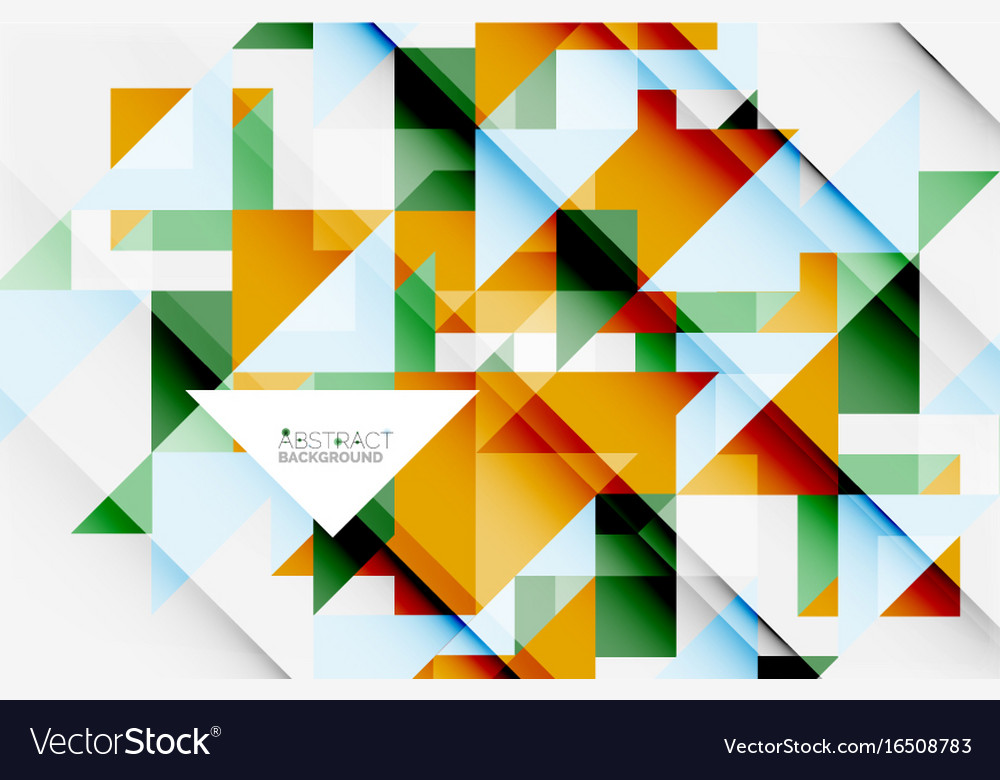 Triangle pattern design background Royalty Free Vector Image