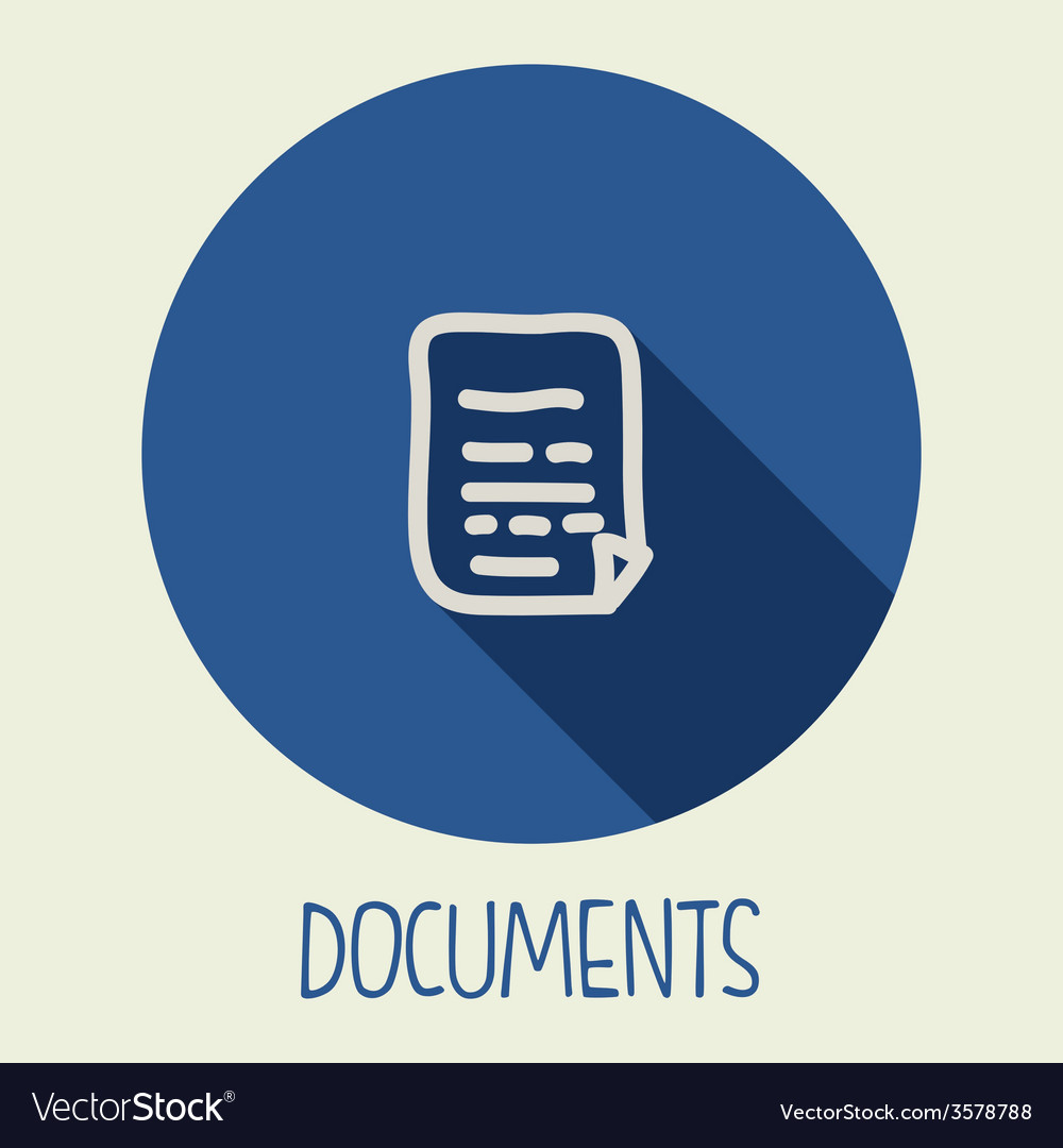 Documents icon Royalty Free Vector Image - VectorStock