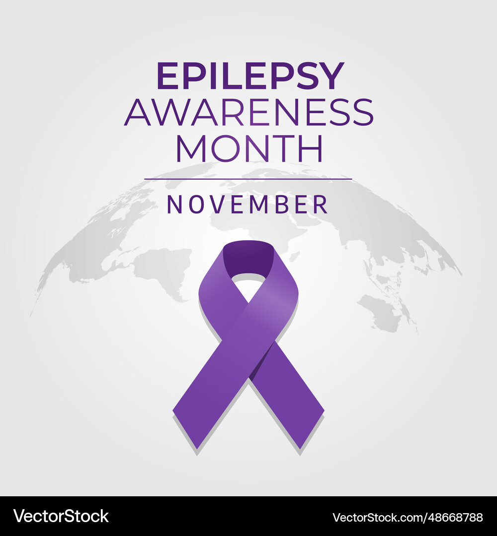 Flyers promoting national epilepsy awareness Vector Image