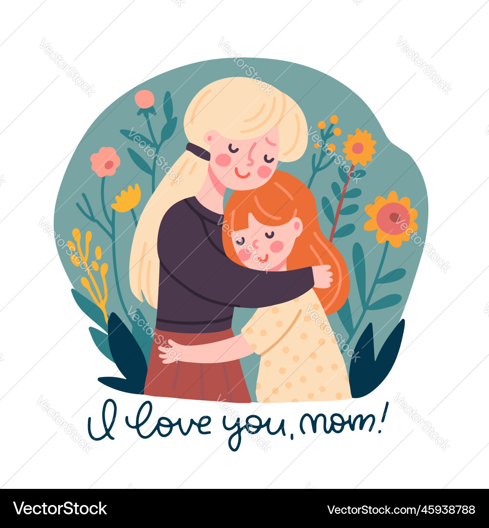 Greeting card or sticker template with smiling Vector Image