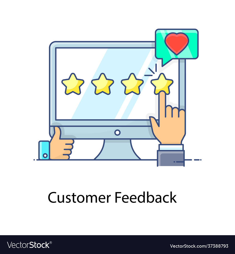 Customer feedback Royalty Free Vector Image - VectorStock