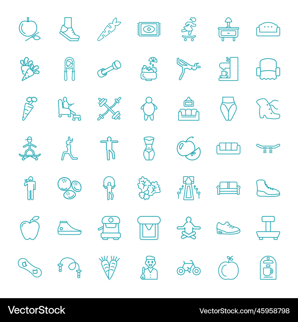 Lifestyle icons Royalty Free Vector Image - VectorStock