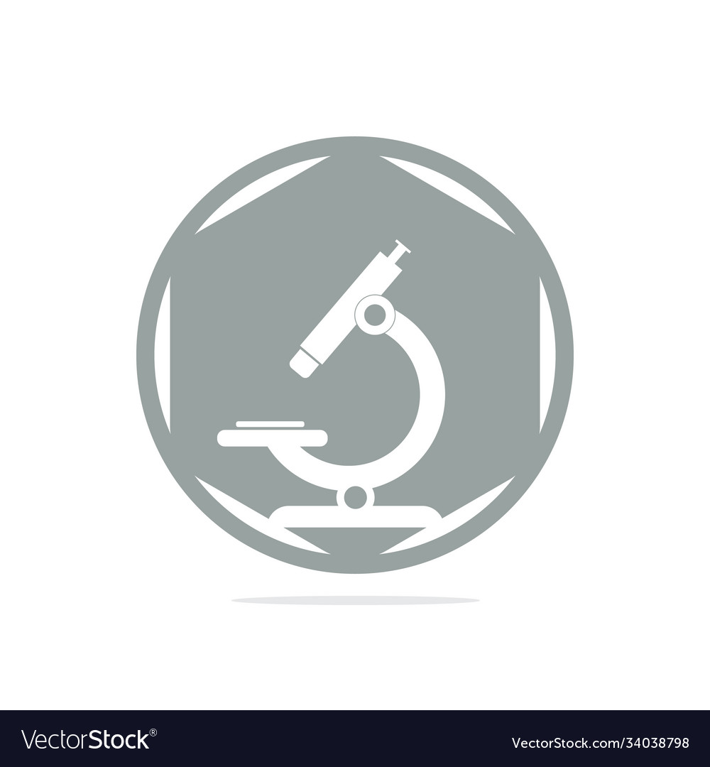 Microscope logo Royalty Free Vector Image - VectorStock