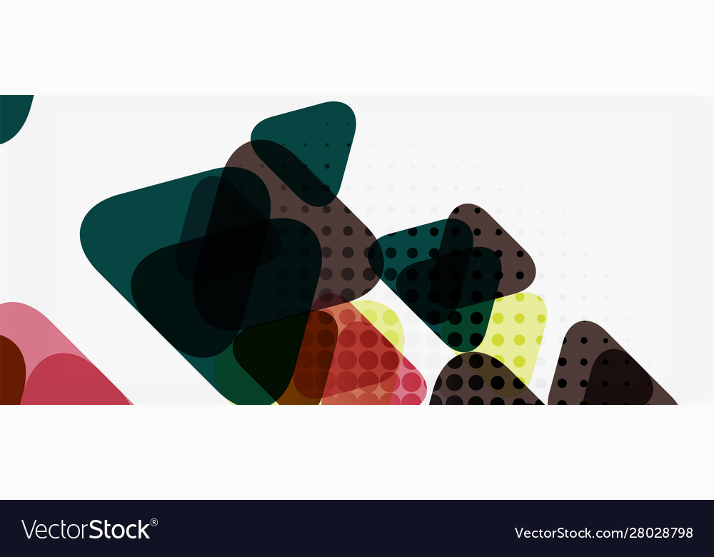 Triangle geometric abstract composition Royalty Free Vector